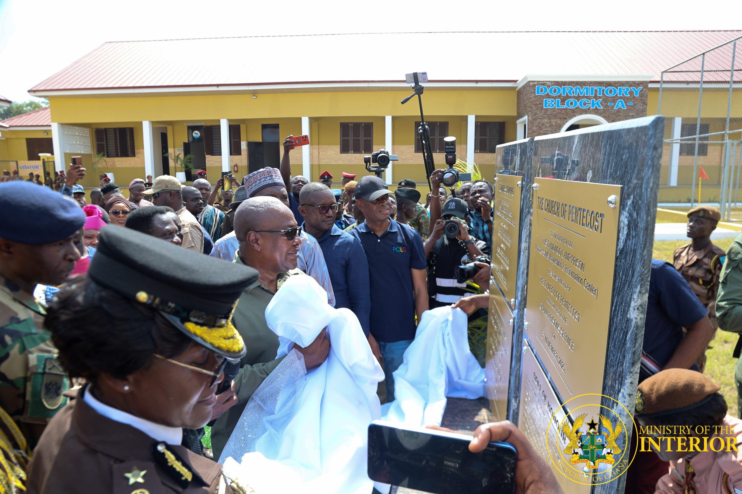 President Commissions State-Of-The-Art Damongo Prison Camp - Ministry ...